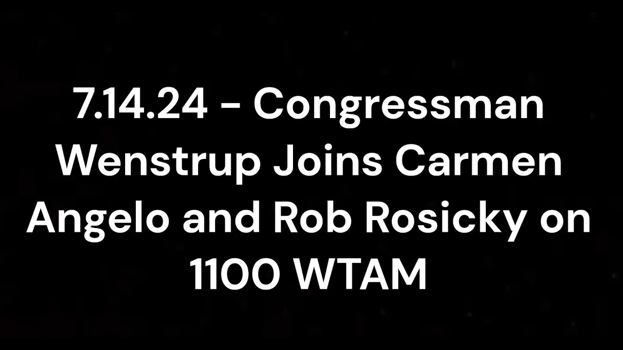 Wenstrup Joins 1100 WTAM to Discuss Shooting at President Trump's Rally ...