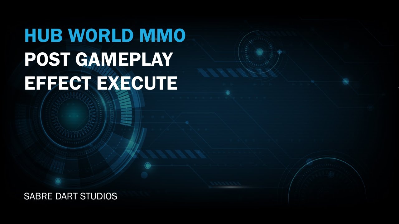 UE5 Hub World MMO - Post Gameplay Effect Execute - YouTube