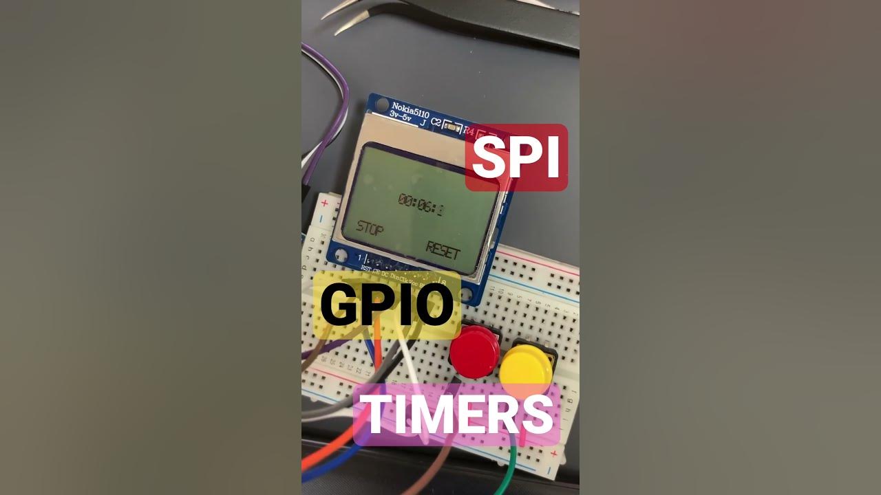 DIY Stopwatch with Microcontroller: GPIO, SPI, Timers & Custom Graphics | YouTube Shorts - YouTube