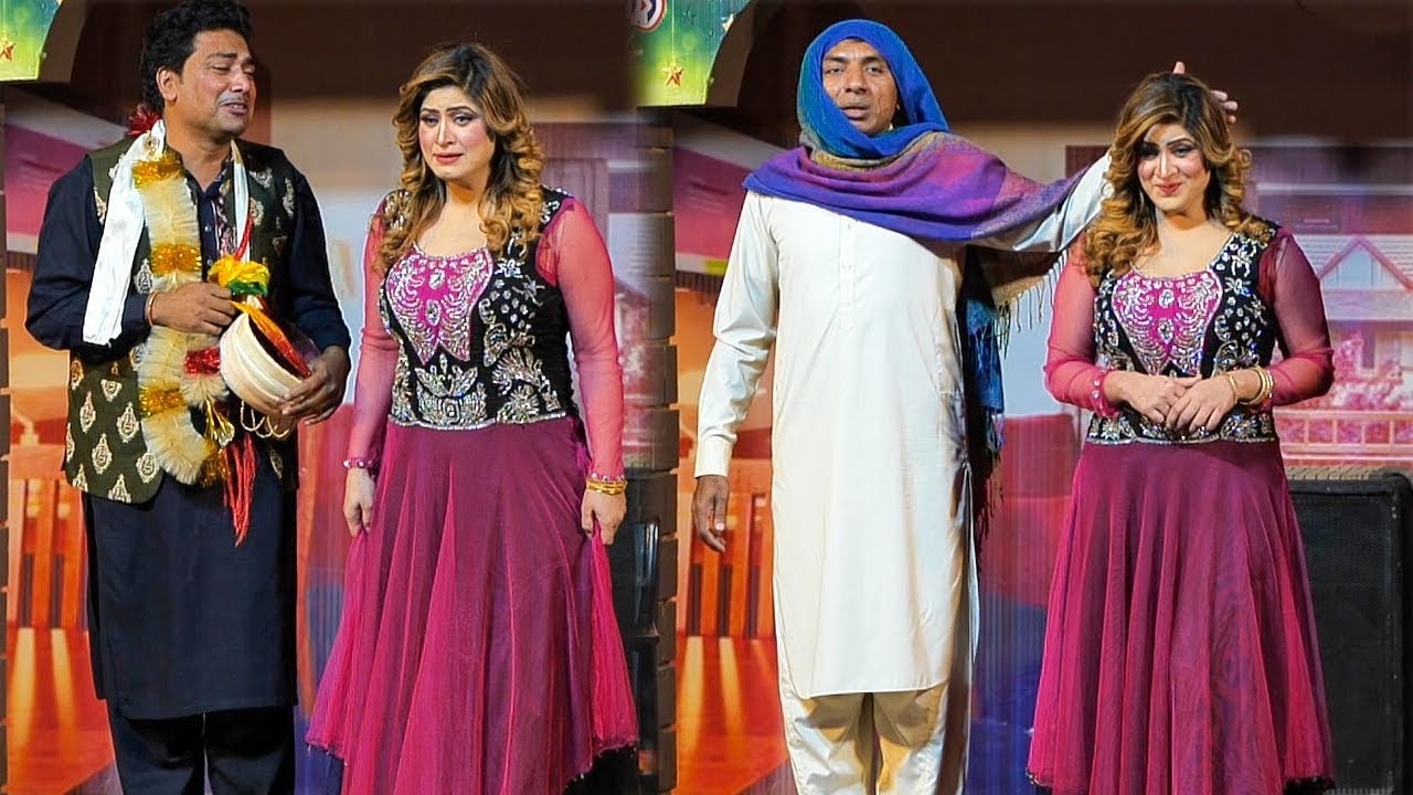 Rashid kamal With Kiran Butt & Falak Shair | New Comedy Stage Drama ...