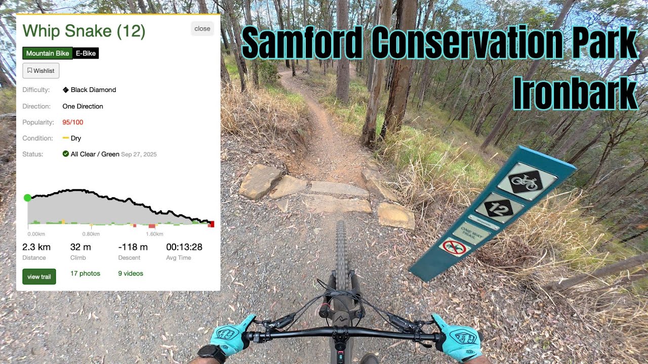 Ironbark Gully MTB (Samford) | Trail guide, Whip Snake (12) - YouTube