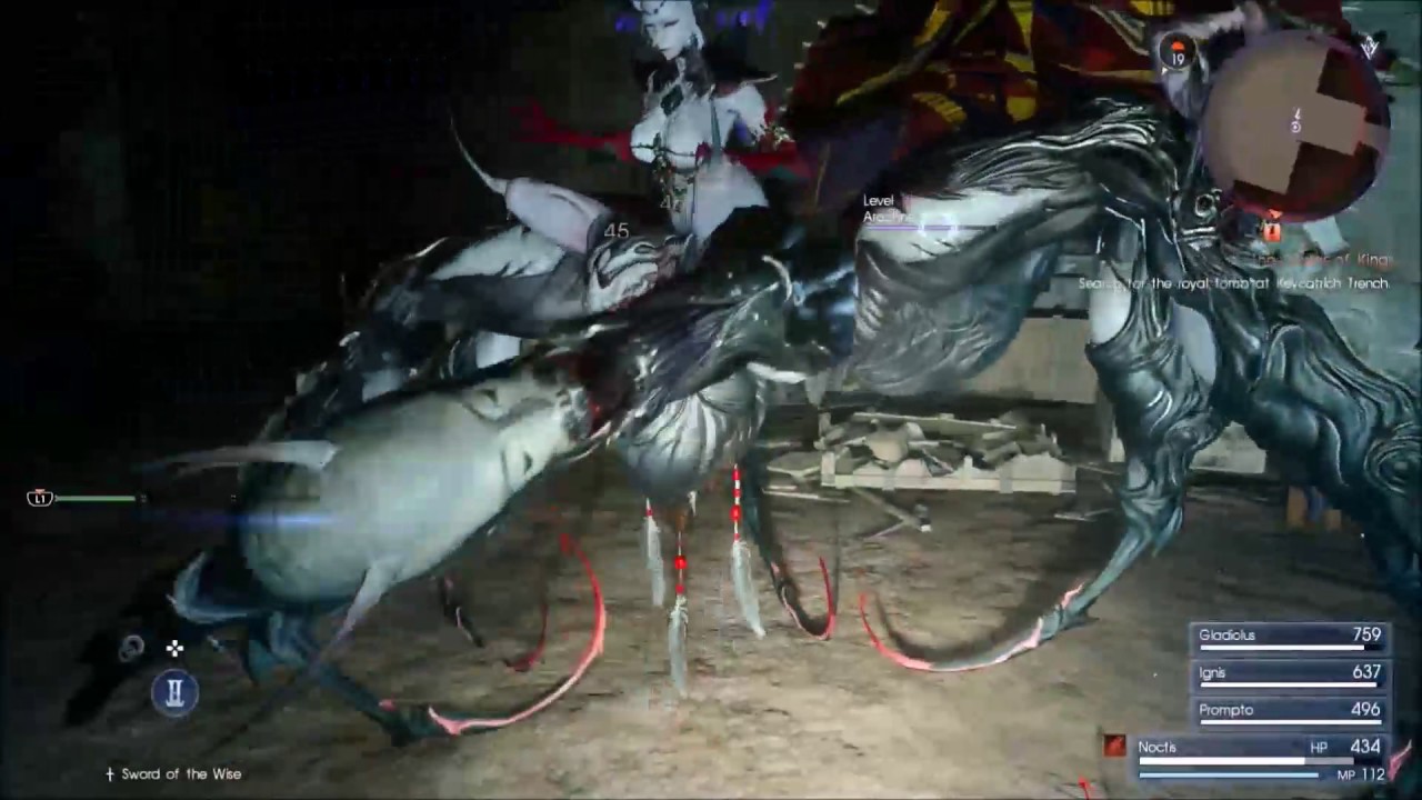 Final Fantasy XV - Just The Bosses - Arachne - YouTube