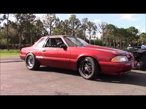 Twin Turbo 347 Powered Fox Body Goes 7.9 at 177 MPH! - YouTube