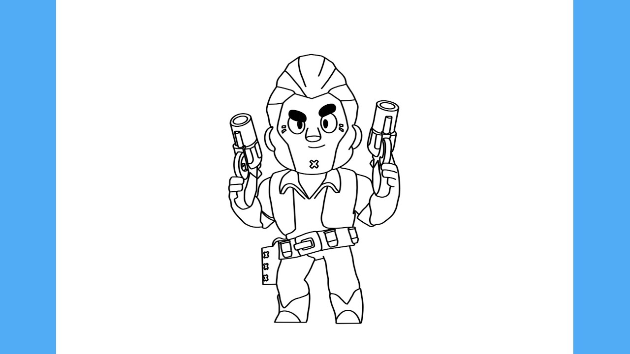 COMO DESENHAR O COLT DO BRAWL STARS - YouTube