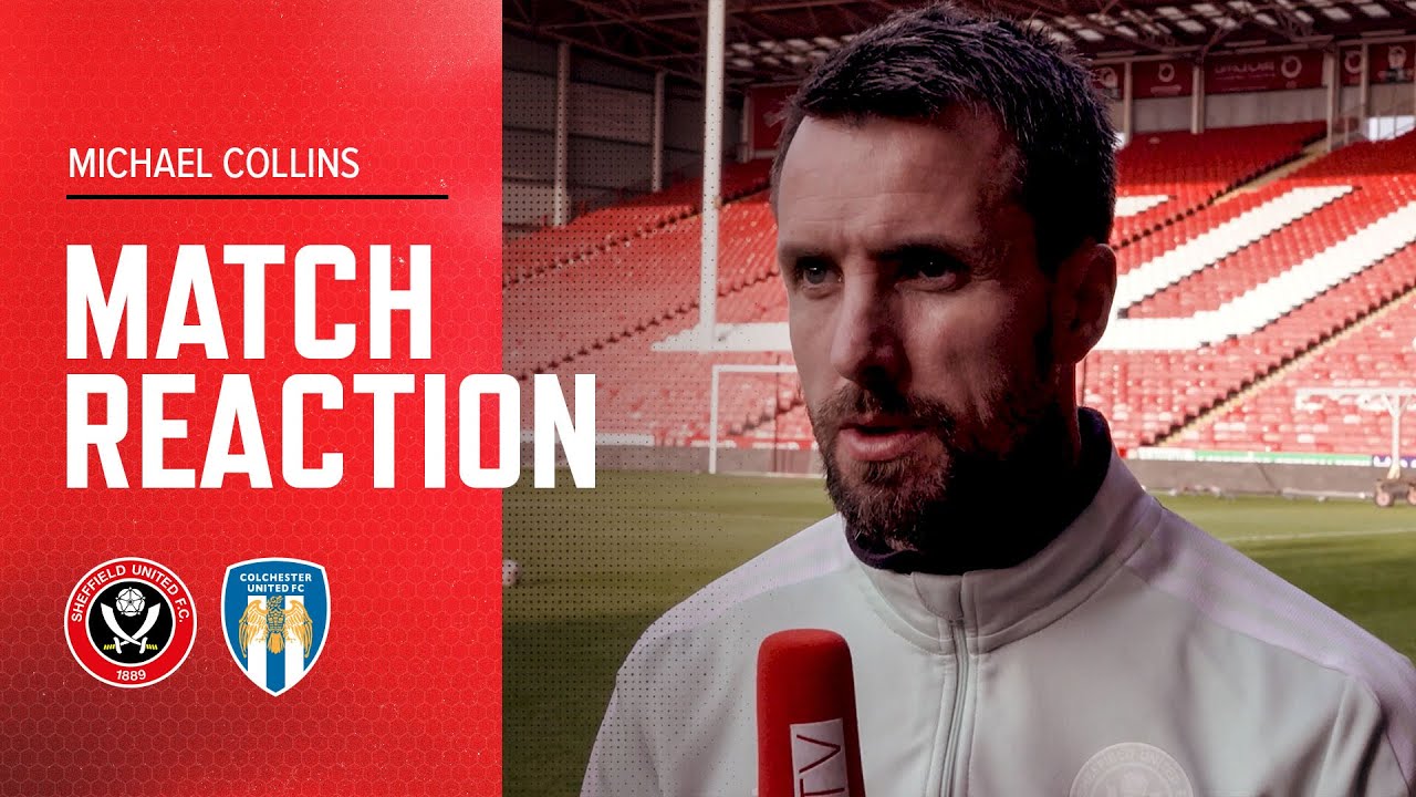 Michael Collins Interview | Sheffield United 5-1 Colchester United ...