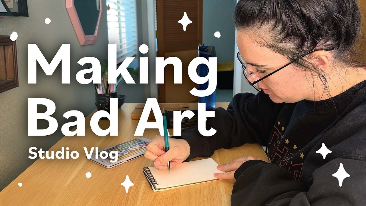 I tried to make bad art for a whole week | Studio Vlog | Building An ...