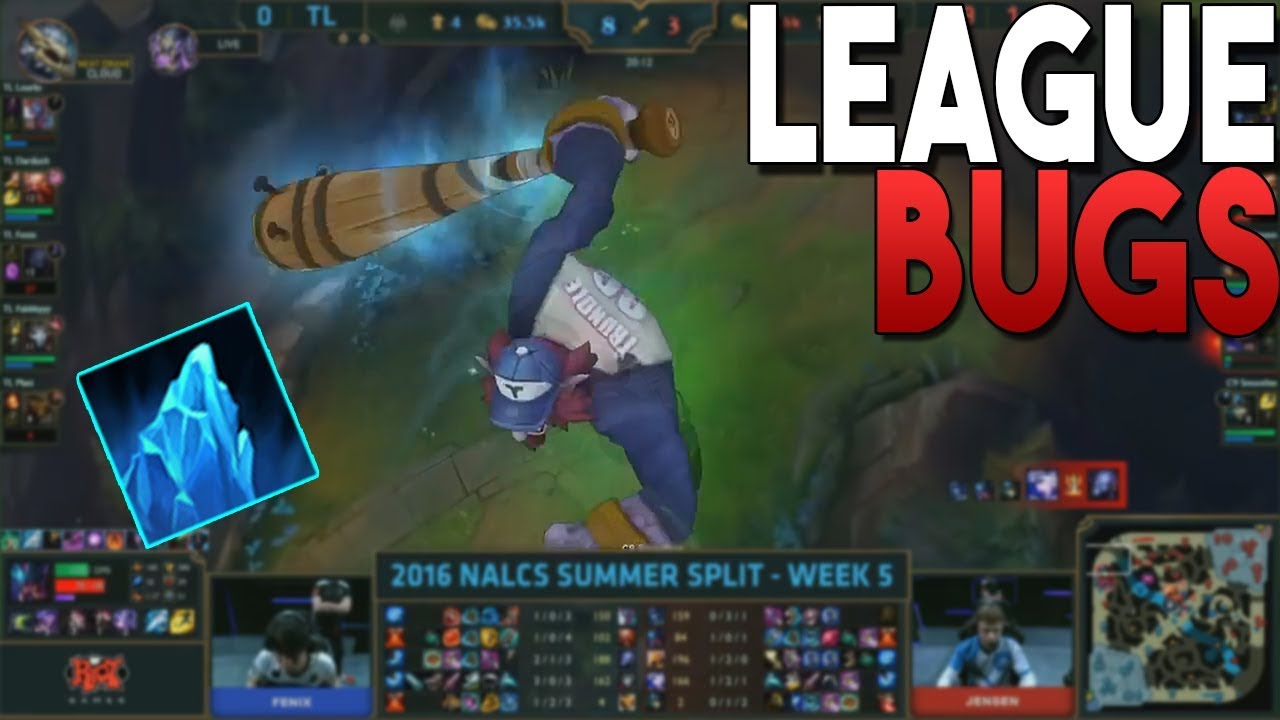 BUGS MONTAGE - Best Bug/Lag Moments | League of Legends Montage - YouTube