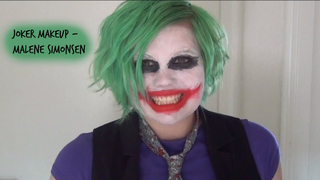 Joker Makeup - Malene Simonsen - YouTube