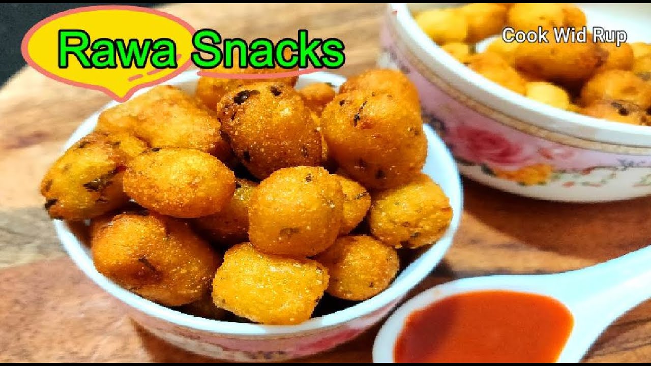Instant Snack Recipes |Rawa Snacks | 15 minutes Snack | Crispy Snacks ...