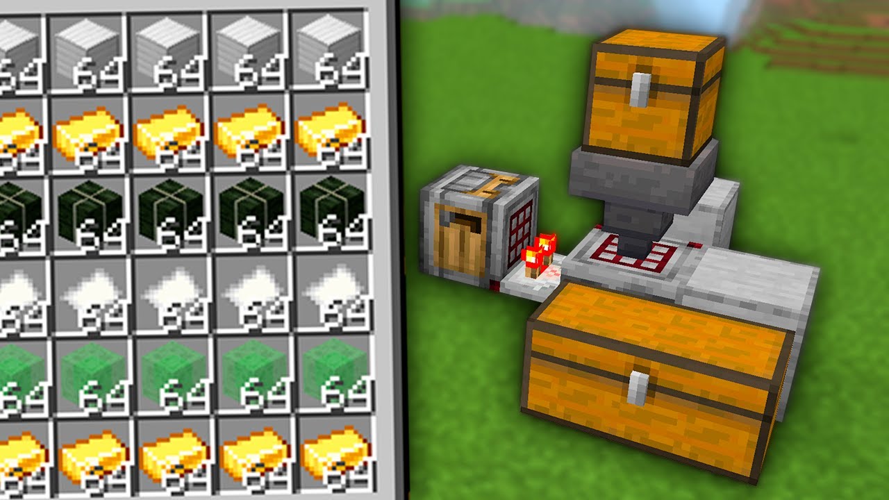 Como fazer um SISTEMA de CRAFTING AUTOMÁTICO SIMPLES no Minecraft 1.21 ...