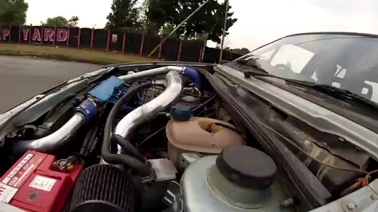 VW Golf MK2 1.8 8V Turbo, testing stock engine mounts - YouTube