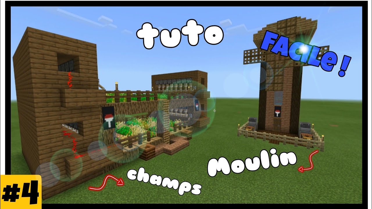 Tuto facile #4 : Construire un moulin et des champs faciles dans ...