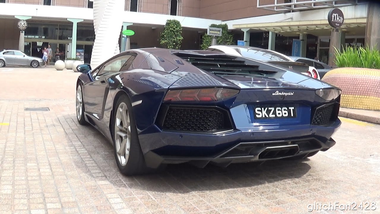 Blu Hera Lamborghini Aventador Arrival - YouTube