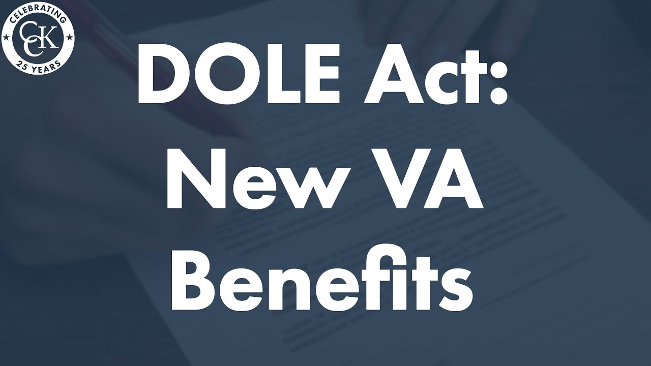 How Does the Dole Act Help VA Benefits and Health Care for Veterans ...