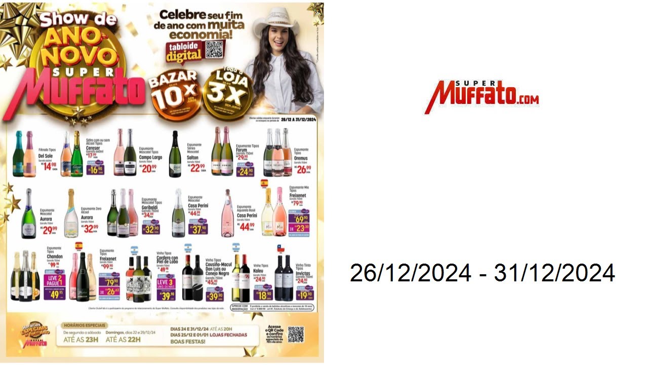 Ofertas Super Muffato válidas de 26/12 a 31/12/2024 - YouTube
