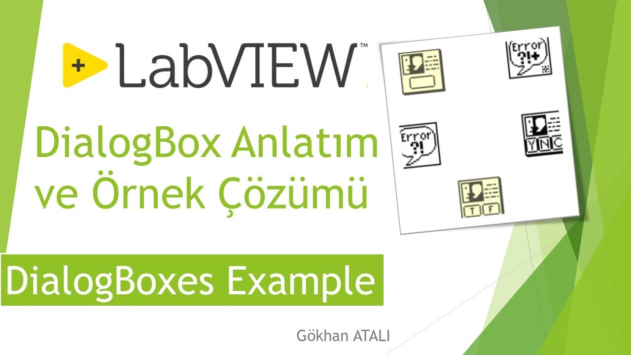 14 Dialogbox Labview Derslerİ Programming Youtube