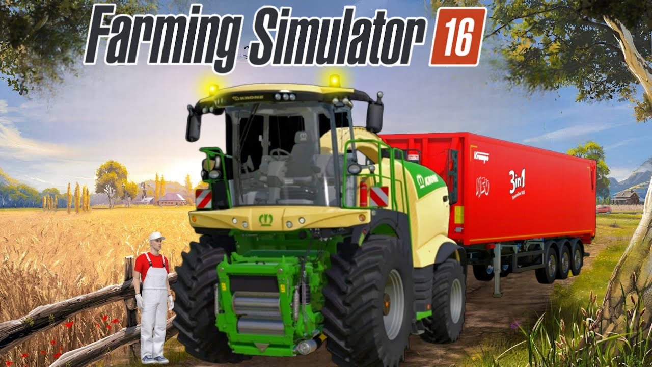 Farming Simulator 16 Making Corn Chaff And Harvest Wheat & Corn ! Fs 16 ...