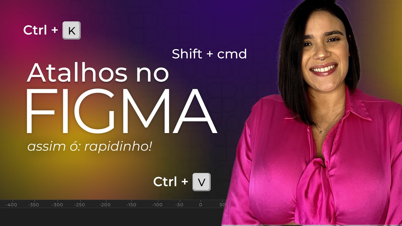 Atalhos no FIGMA - As teclas e atalhos para você usar no figma! - YouTube