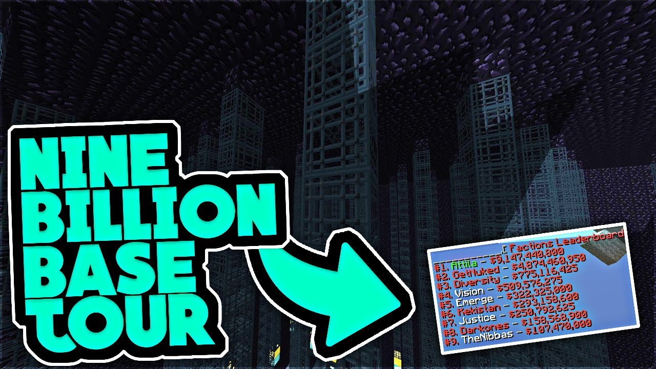 RICH MINECRAFT BASE TOUR - YouTube
