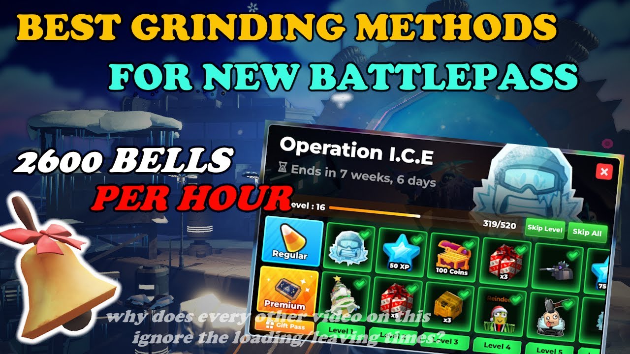 BEST WAY To Grind BELLS For NEW Operation I.C.E Battlepass || Tower ...