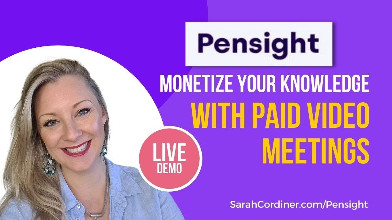 PENSIGHT Live Demo: Monetize Your Knowledge With paid Video Meetings ...