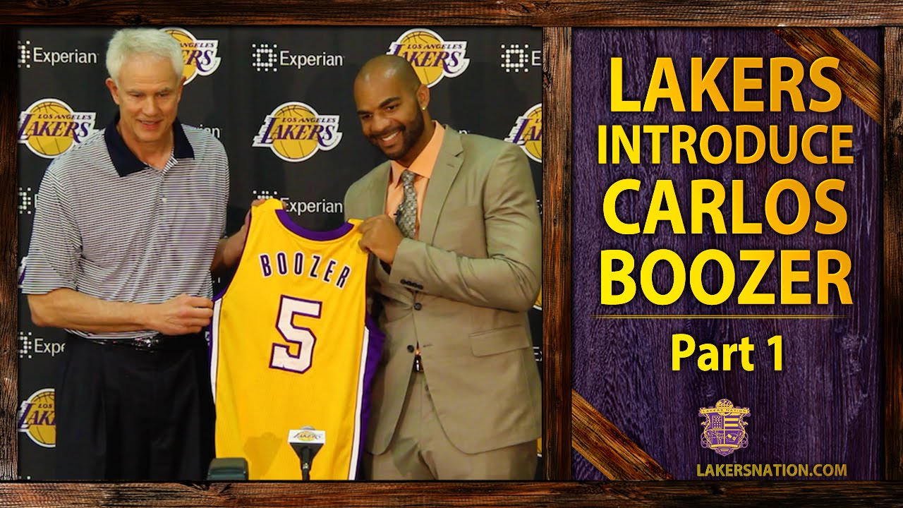 Lakers Introduce Carlos Boozer (PT. 1): 'Absolutely' Can Be A Starter ...