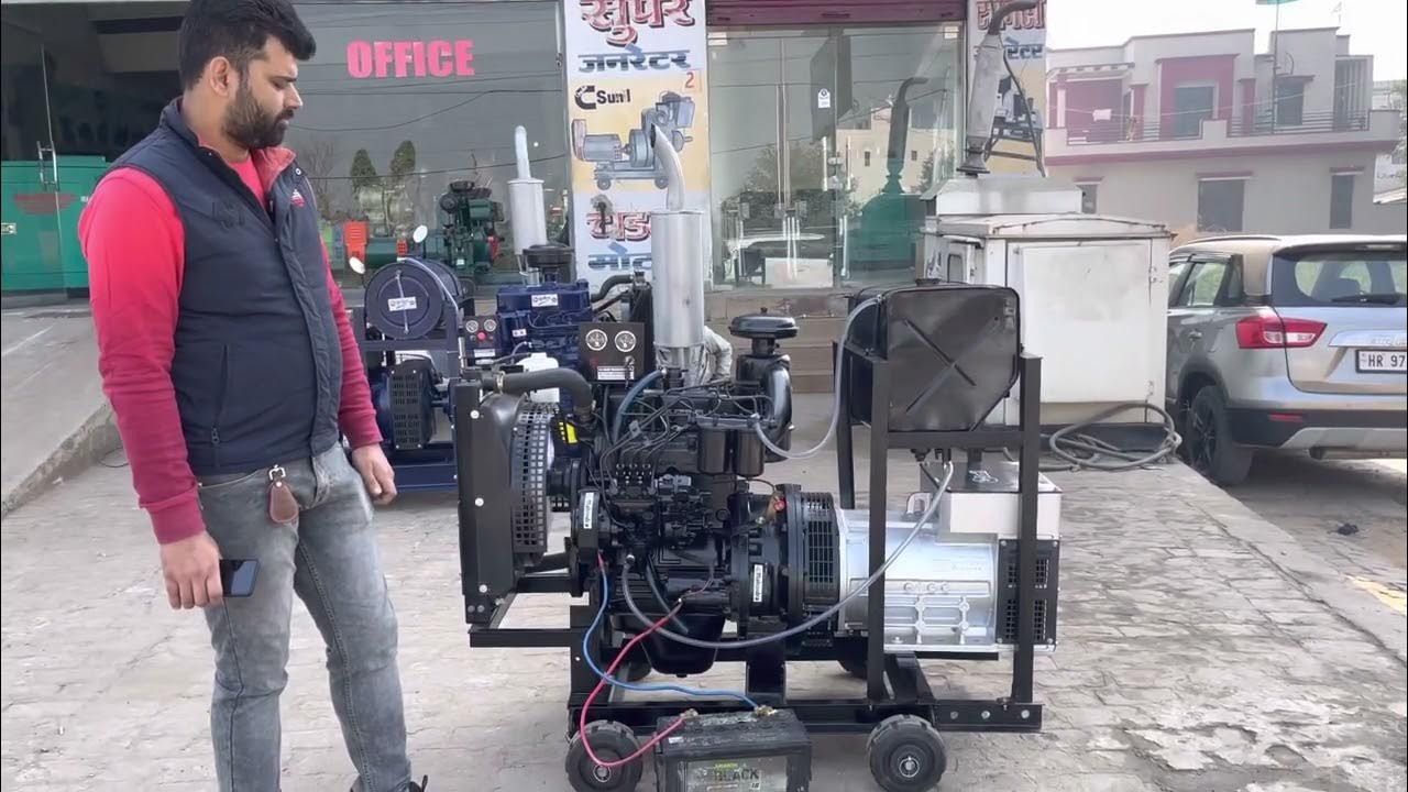 20kva diesel generator with 3 cylinders mahindra engine overhaul with Crompton ALTERNATOUR - YouTube