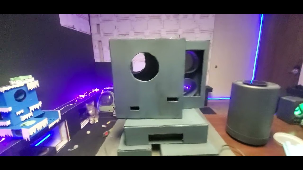 CARDBOARD-PC-KINGDOM....Project ....cardboard CYBERPUNK PC CASE! - YouTube
