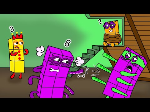 Raid on the kidnapper's base - Numberblocks fanmade coloring story ...