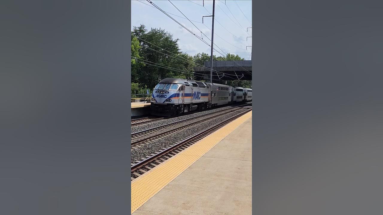 MARC MP36PH-3C #13 Leads Penn Line Train #426 Into Bowie State University #shorts #fyp - YouTube