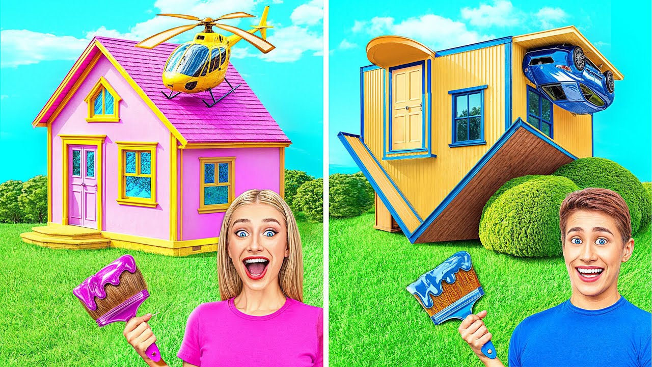 Una Casa De Color Desafío con la Casa al Revés por Multi DO Smile - YouTube