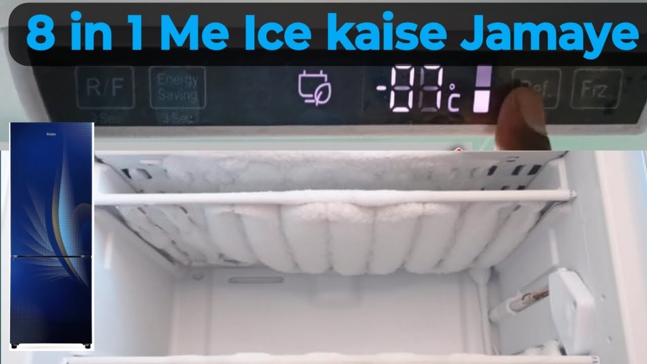 Double Door fridge me Ice Kaise Jamaye | making ice cube in haier 8 in ...