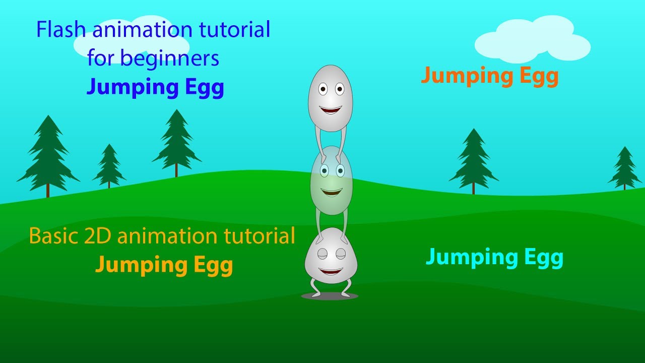 Flash animation tutorial for beginners:Jumping Egg - YouTube
