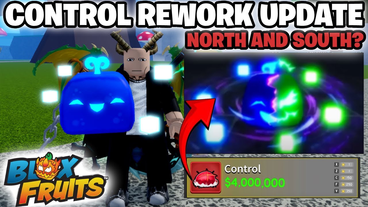 NEW Blox Fruits Control Rework North And South FRUIT Varients! Blox ...