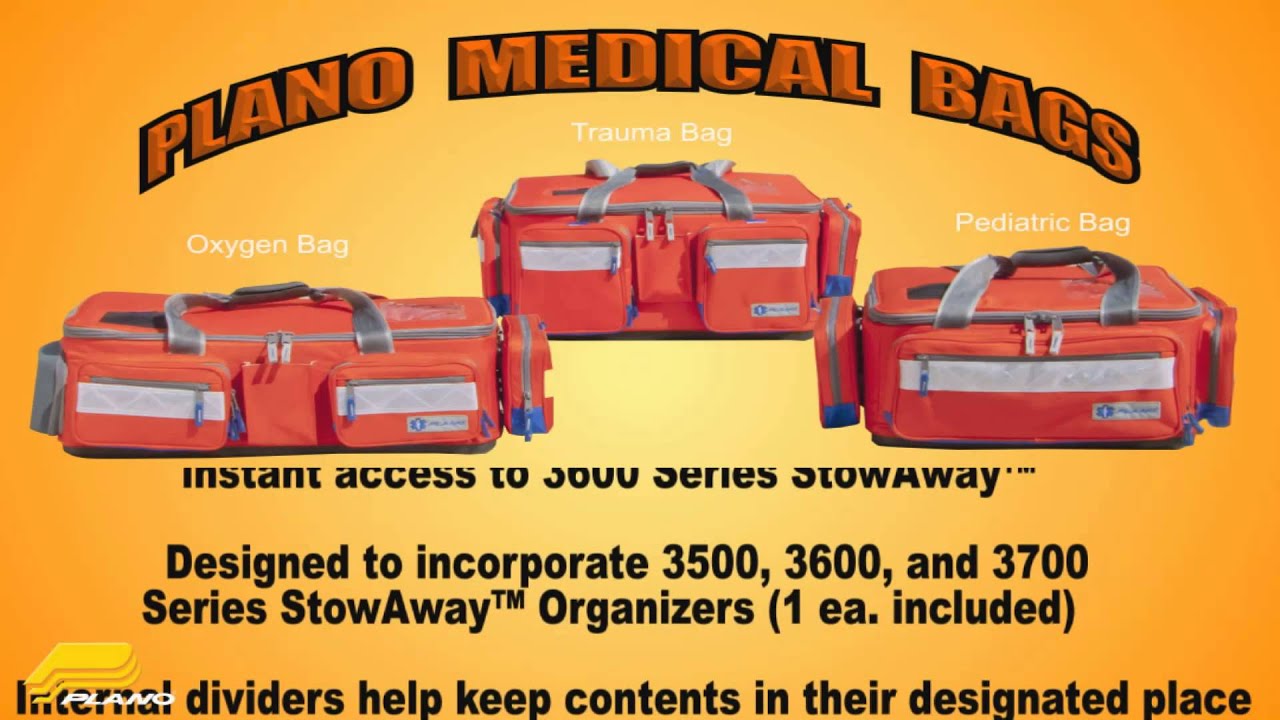 Plano Trauma Bag / Oxygen Bag / Pediatric Bag - YouTube