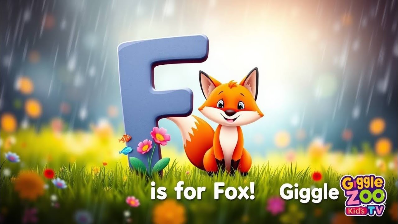 F is for Fox 🦊 | ABC Phonics Song for Kids | Learn Alphabet with ...