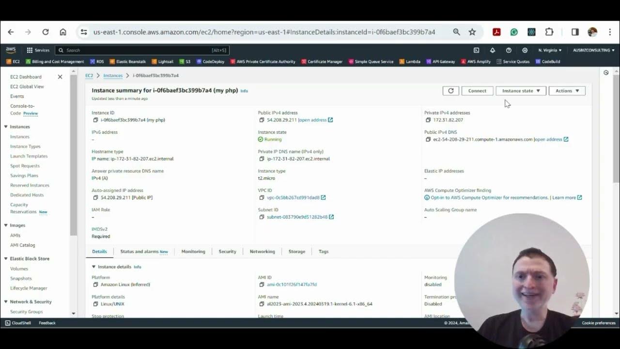 How to Set Up an AWS EC2 Instance and Install Apache Web Server & PHP - YouTube