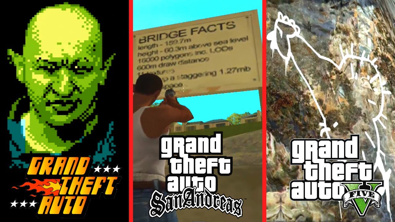 1 Easter Egg sobre cada Grand Theft Auto (GTA 1 - GTA 5) - YouTube