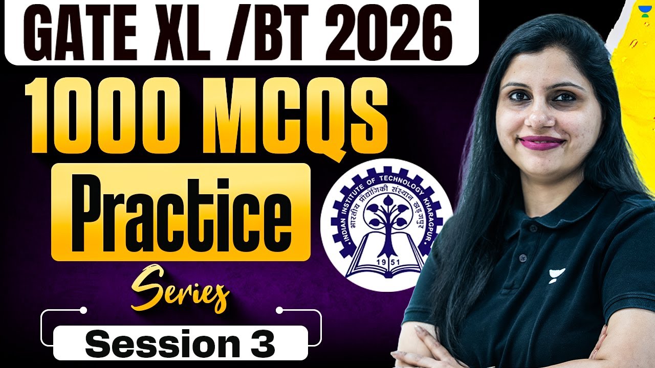 GATE XL/ GATE BT 2026 | Top 1000 MCQs Questions Series | GATE 2026 ...