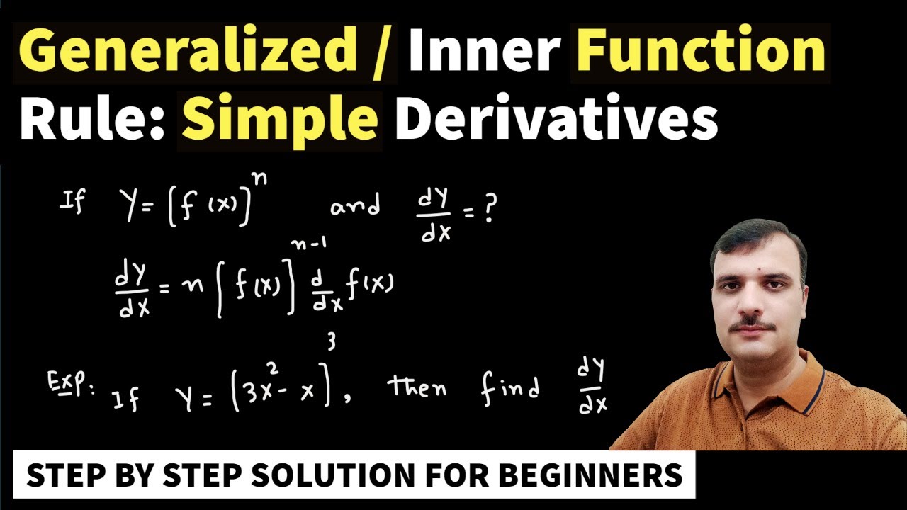 Generalized Power Rule: Simple Derivatives - YouTube