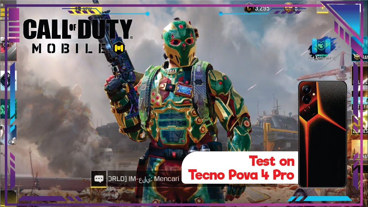 Call of Duty Mobile Ranked Multi Player Test on Tecno Pova 4 Pro - YouTube