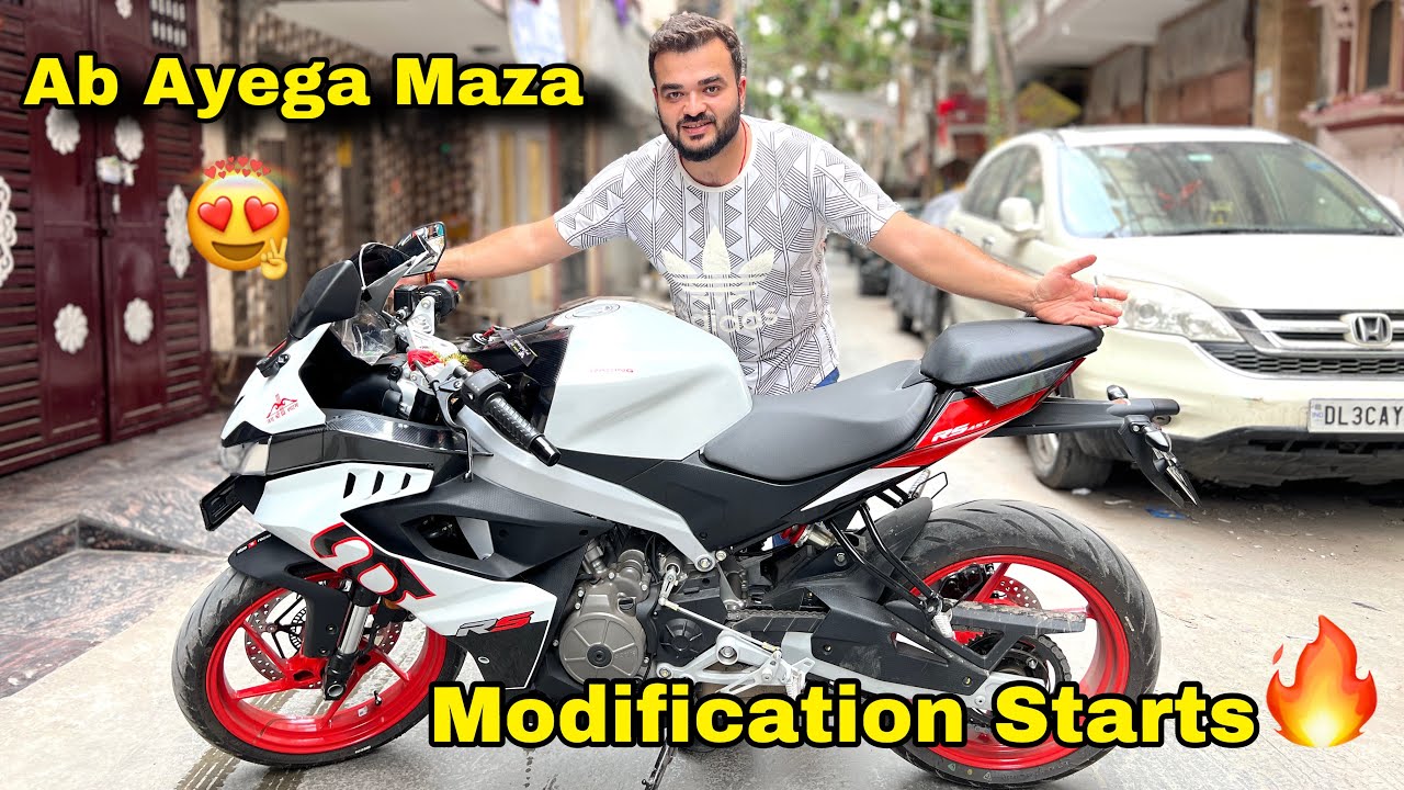 Aprilia rs 457 ki Accesories mil he gae finally 😍 | Modification Start ...