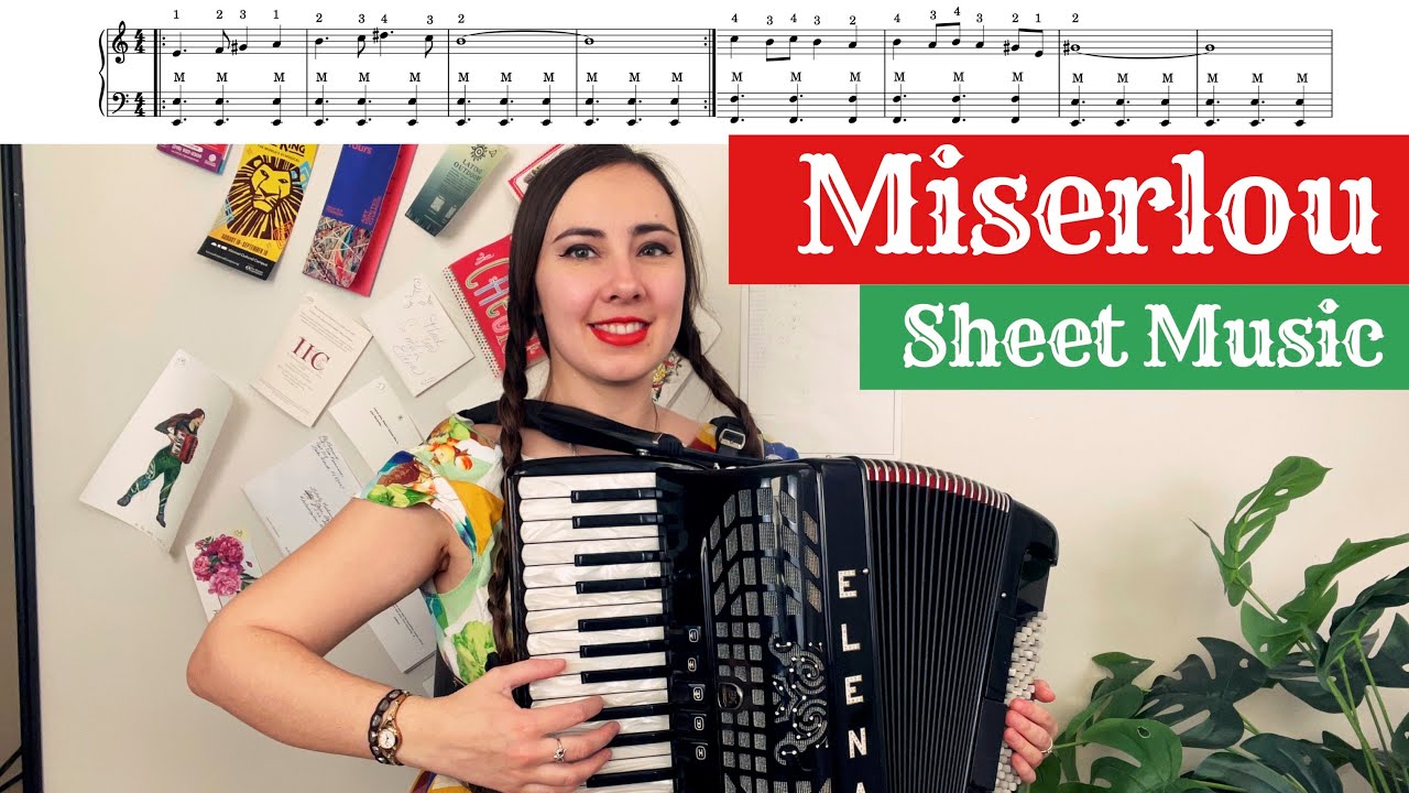 Miserlou (SHEET MUSIC) advanced accordion - YouTube