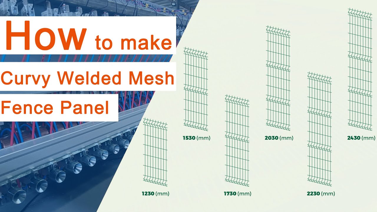 How to make Curvy Welded Mesh Fence | 3D security fencing welded panel ...