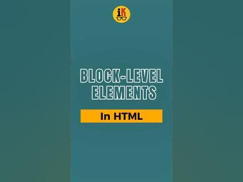 What is Block level elements in HTML | Tamil #shortsfeed #shorts - YouTube