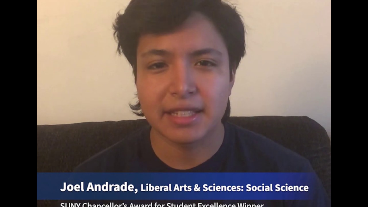 Joel Andrade, SUNY Chancellor's Award for Student Excellence Winner ...