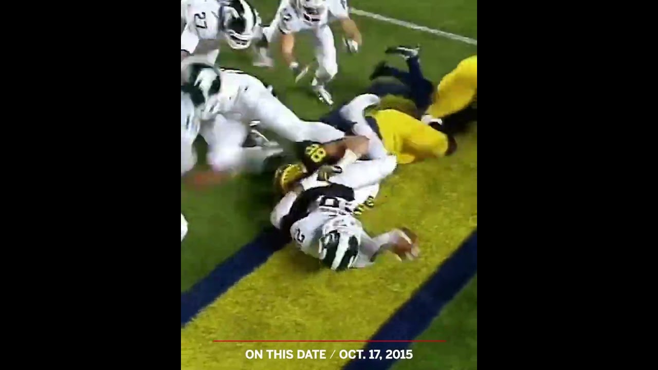 A viral meme was born thanks to Michigan's botched punt 😅 - YouTube