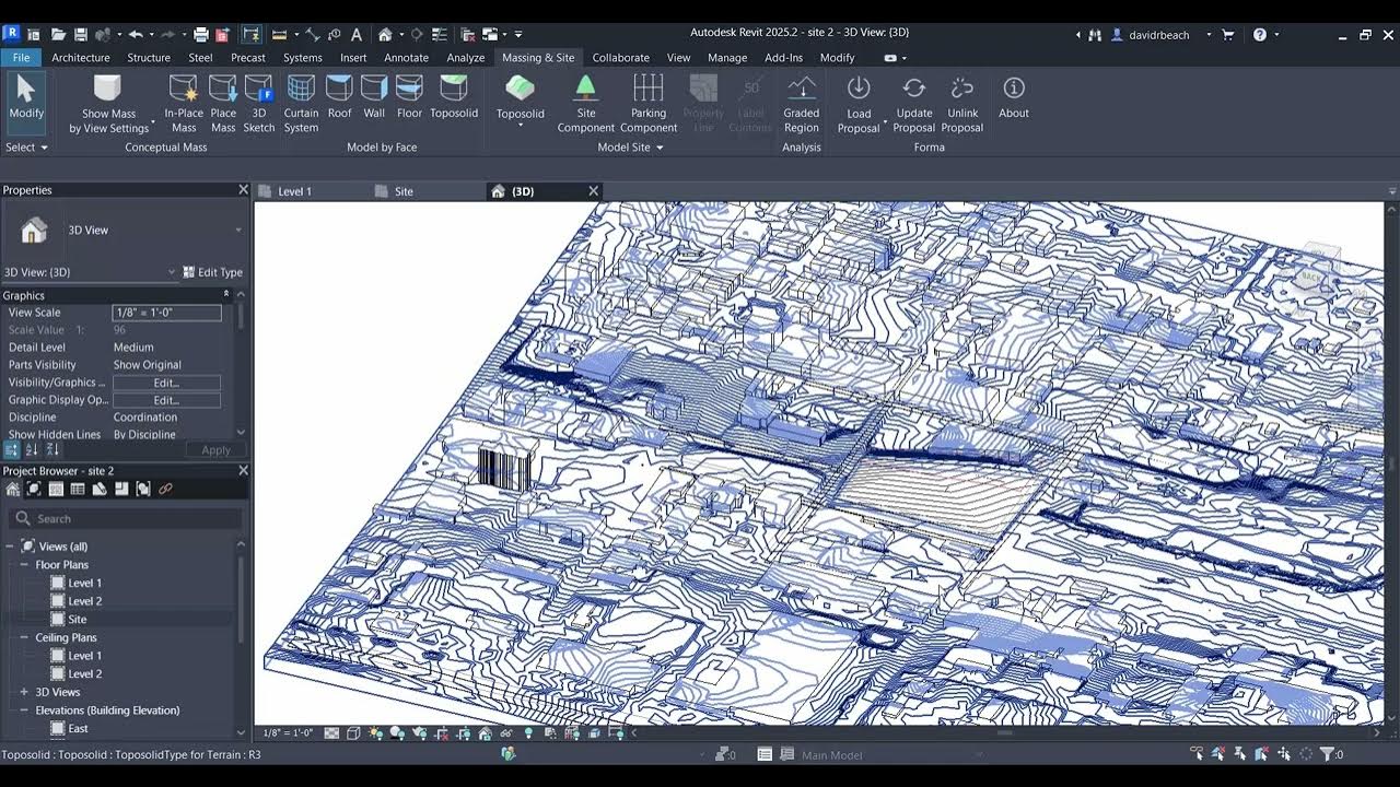 Revit 2025 Topo Solid Editing and Creation - YouTube