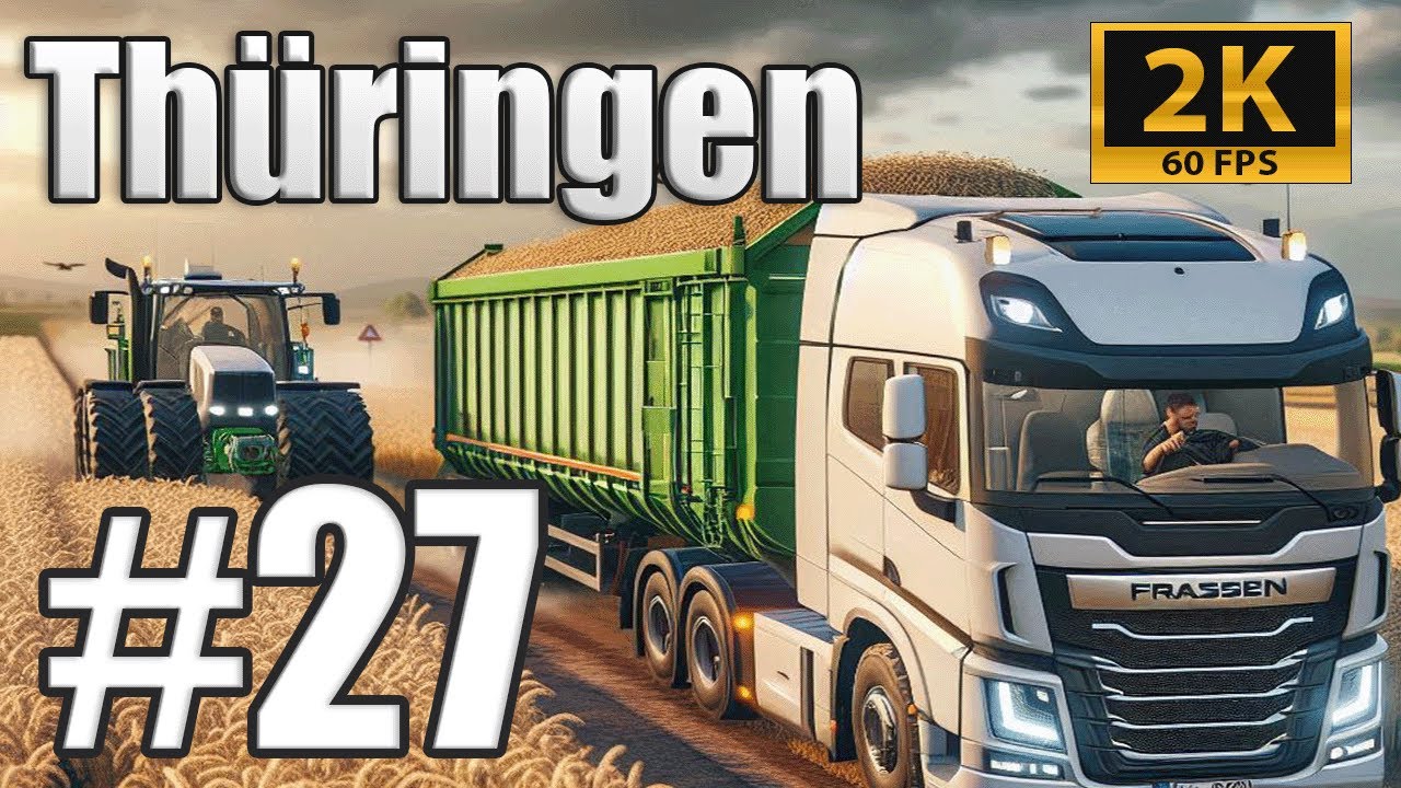 New Truck! Big Barley Harvest #27 | Focus Soundscape | FS22 Thuringen ...