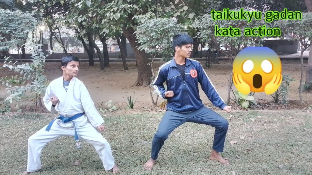 binging 1st kata in goju ryu White belt - YouTube